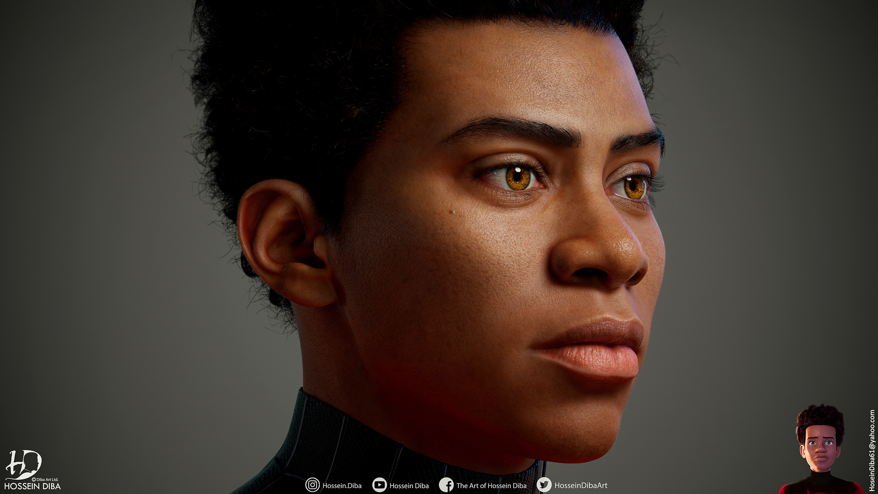 Realistic 3D Model of Miles Morales (Real Time) - ZBrushCentral