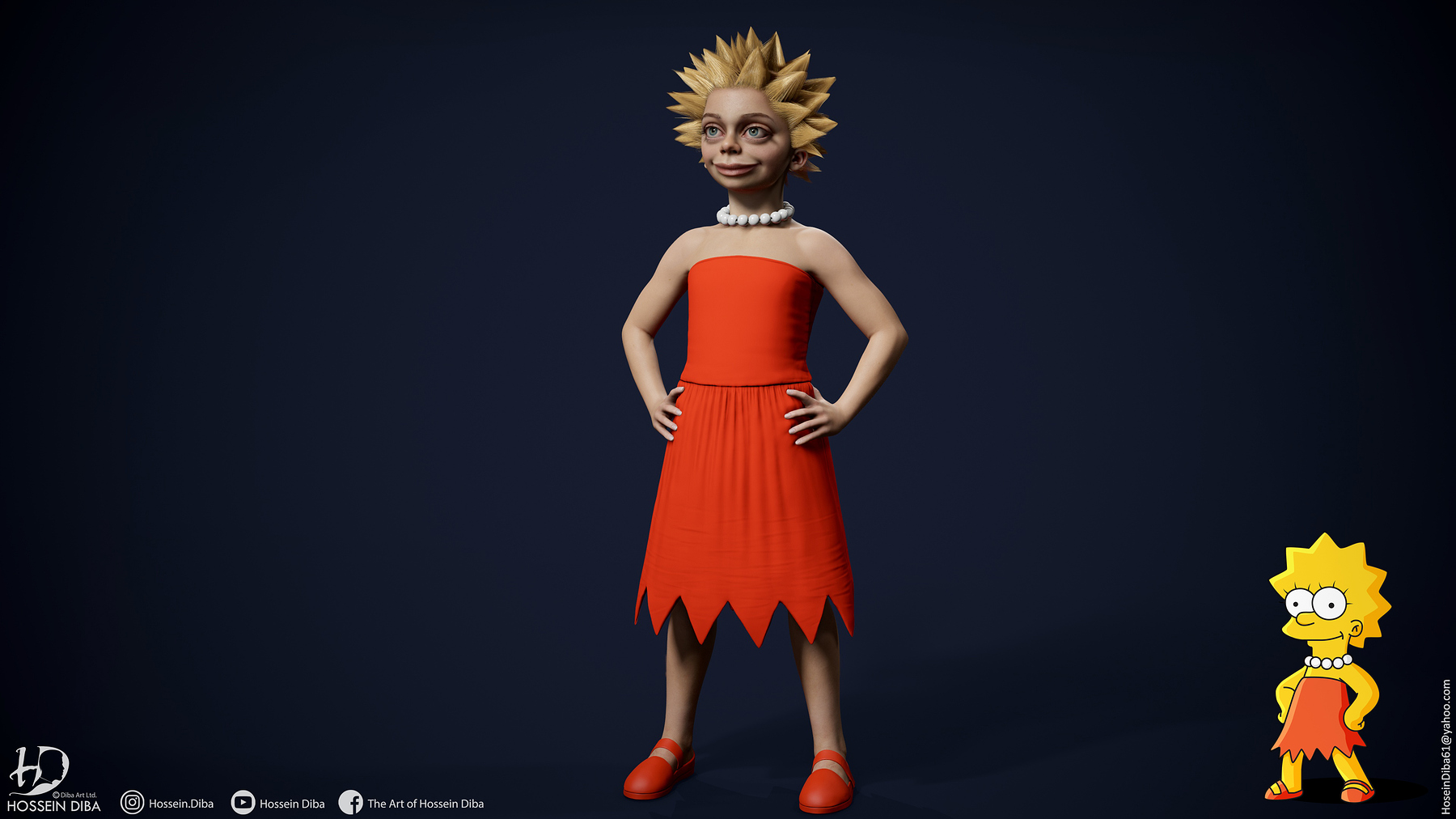3D Model of Lisa Simpson(Real time) - ZBrushCentral