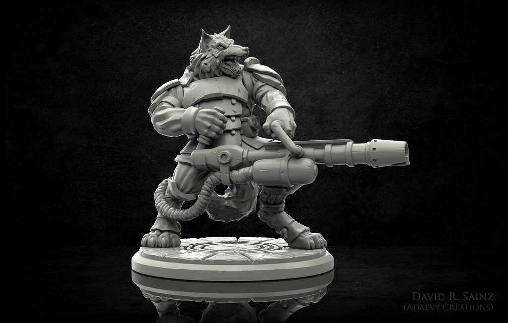 Flamethrower Werewolf 32mm - ZBrushCentral