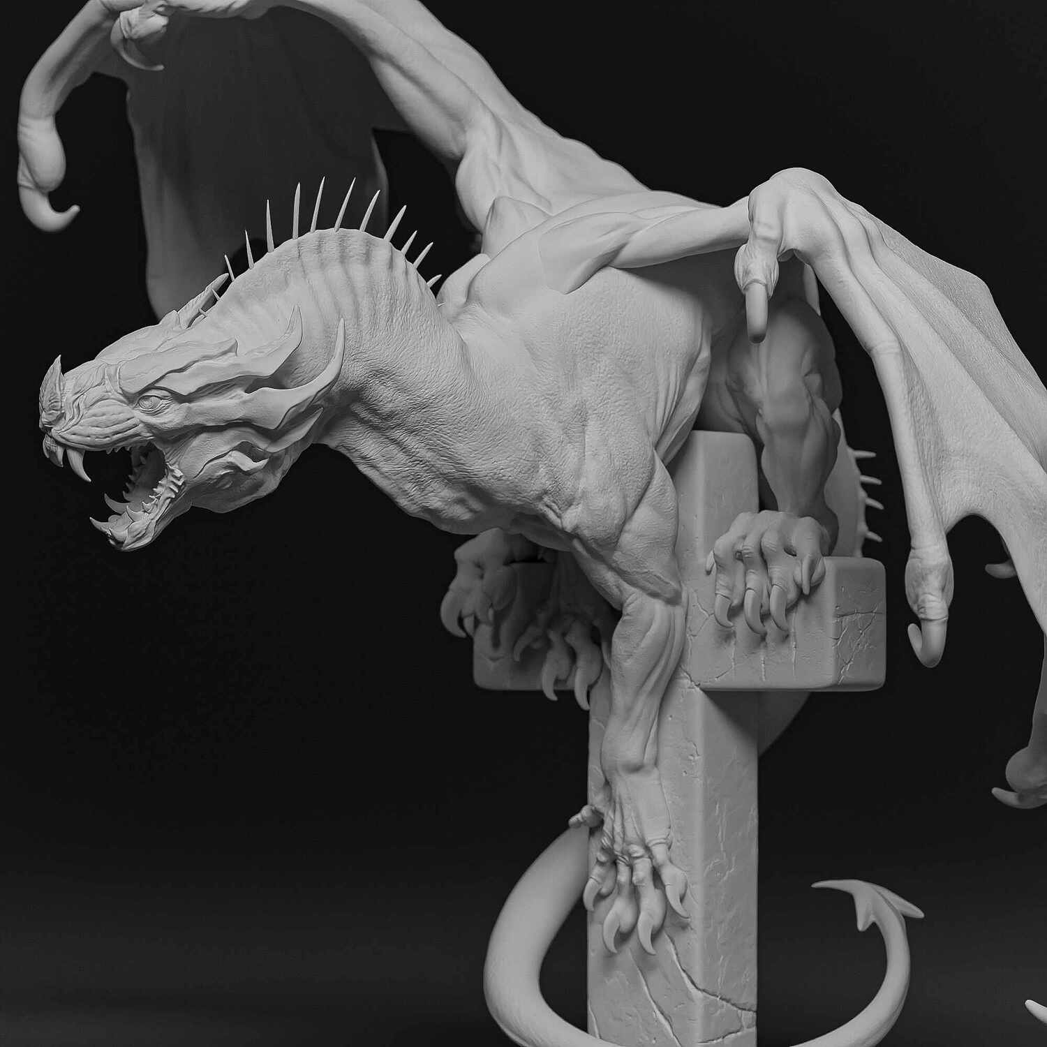 Ghoul dragon - ZBrushCentral