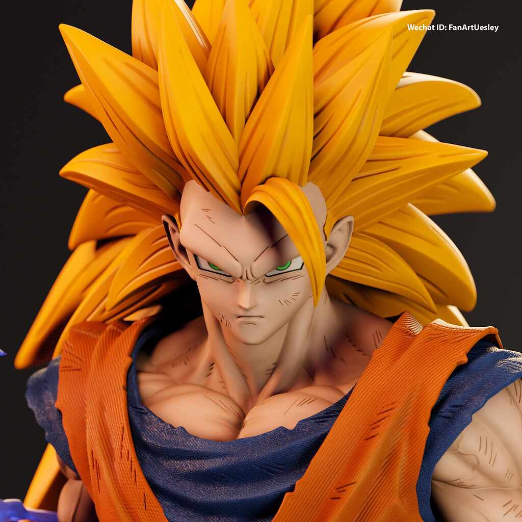 Son Goku SSj3 / Dragon Ball Z - ZBrushCentral