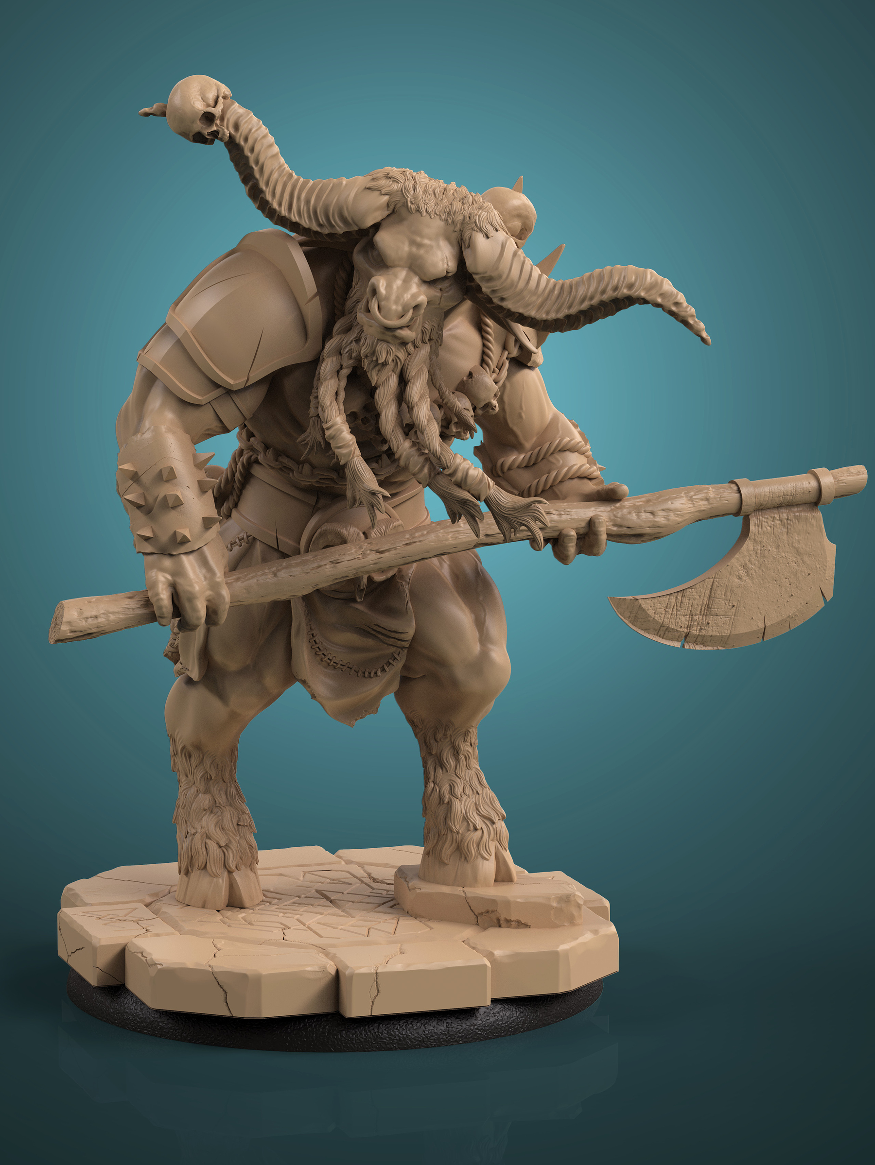 Minotaur Miniature - ZBrushCentral