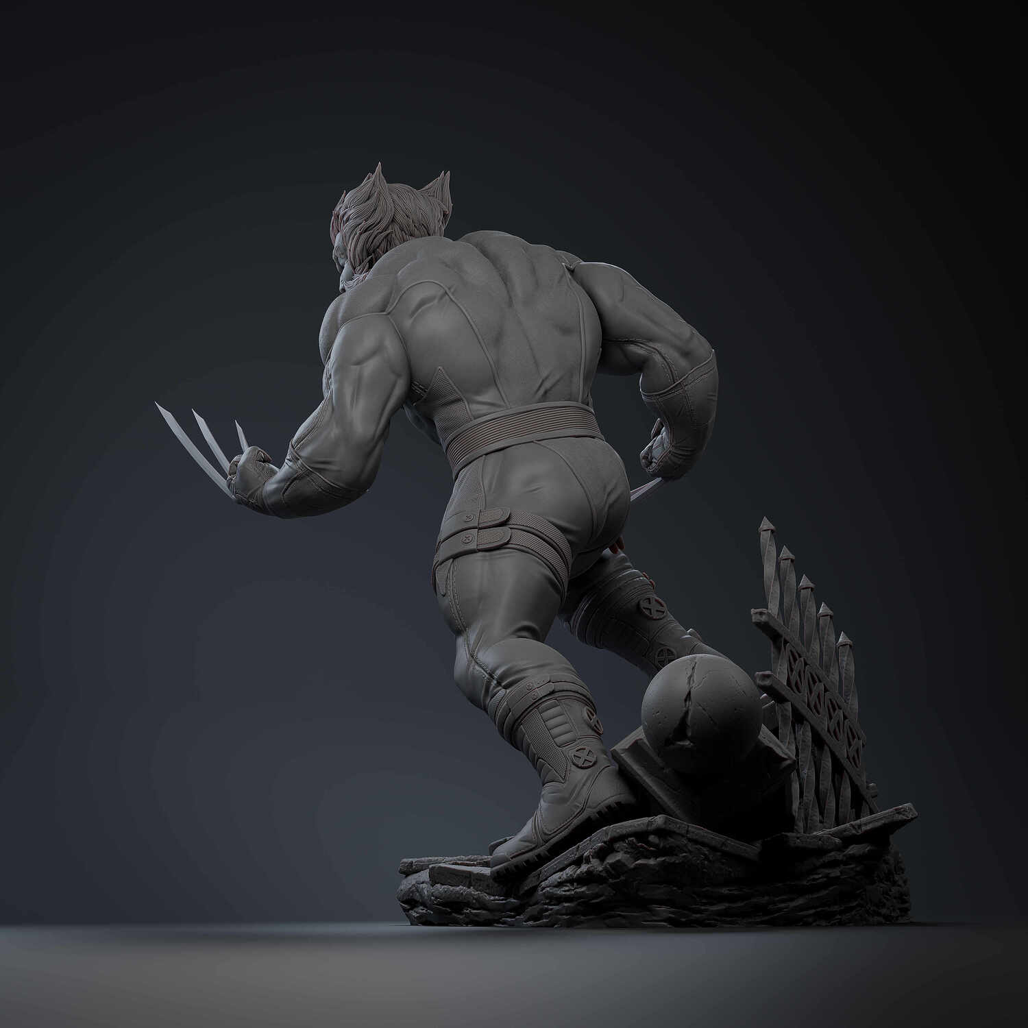 WOLVERINE CLAY RENDER FAN ART - ZBrushCentral
