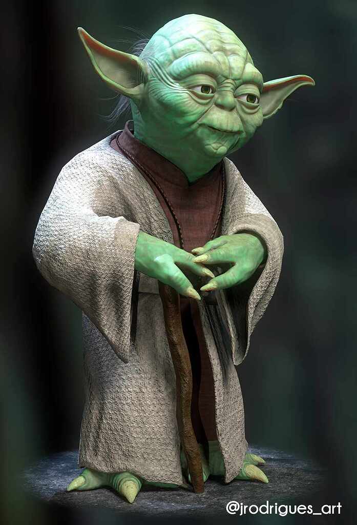Master Yoda (ESB) - Game Ready Character - ZBrushCentral