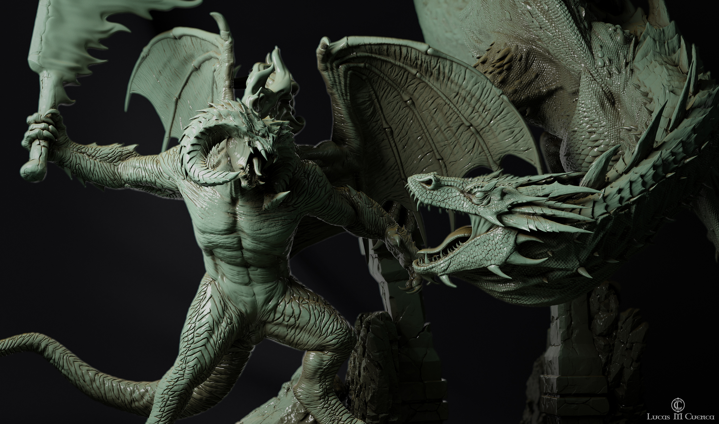 Smaug Vs the Balrog - ZBrushCentral