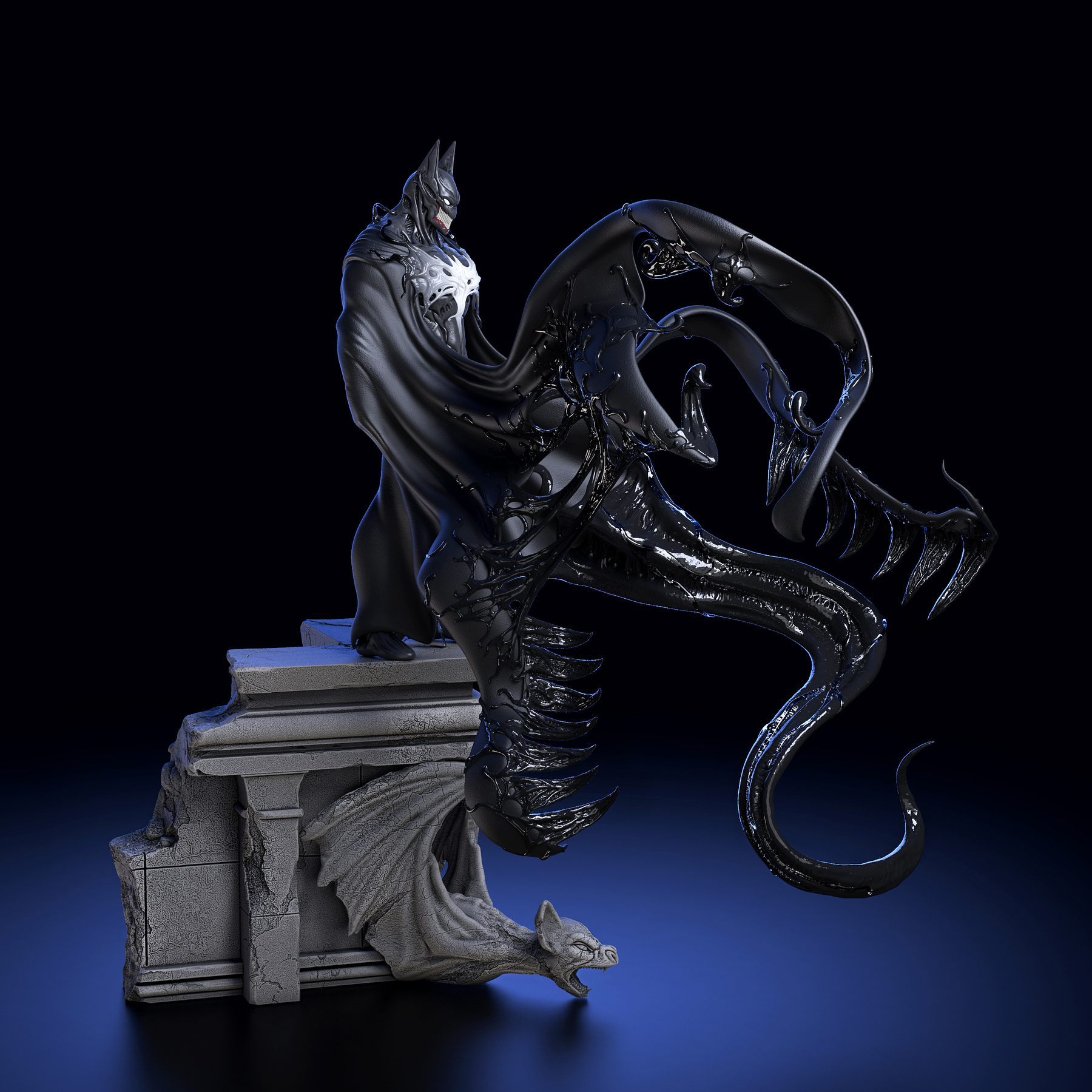 Symbiote Batman - ZBrushCentral