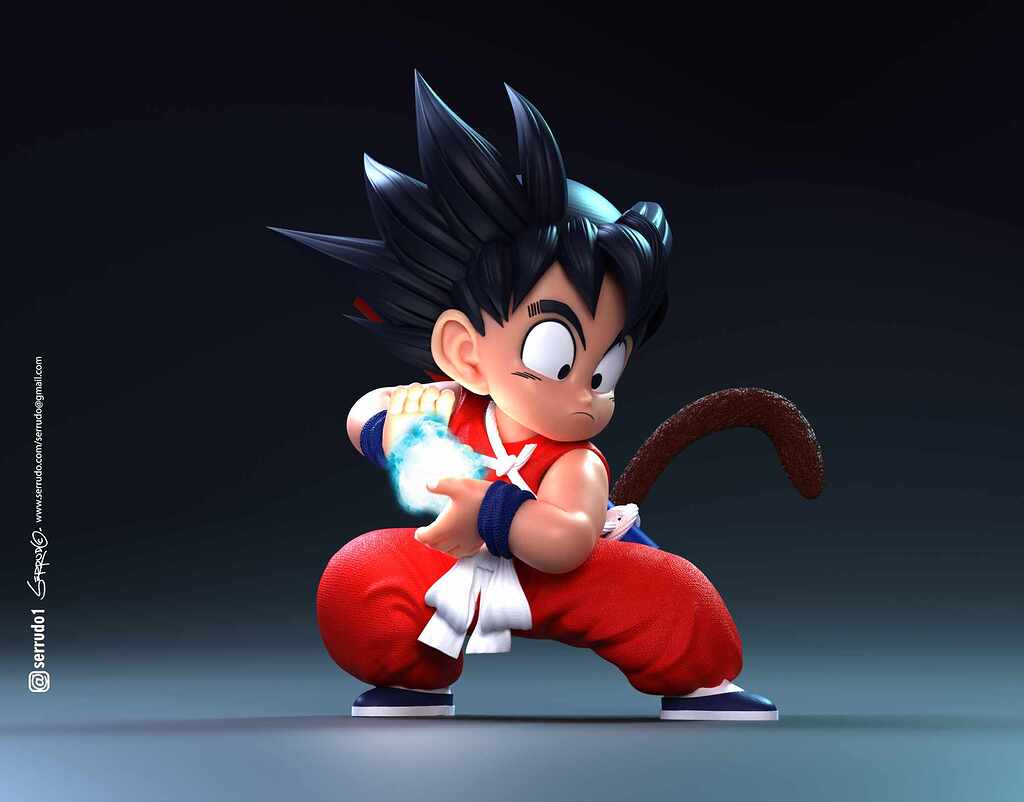 Goku, Primer kame - ZBrushCentral