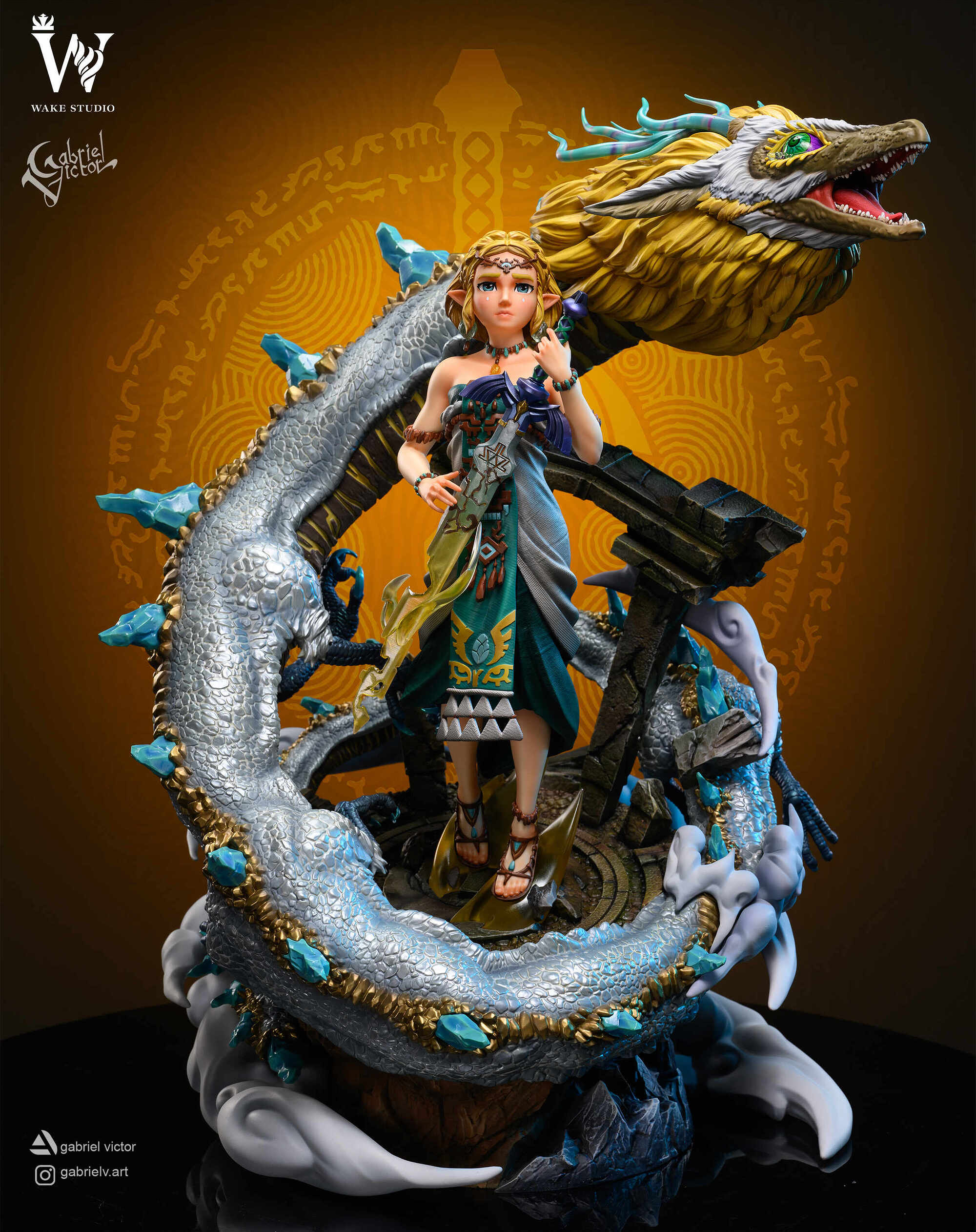 Zelda TOTK Statue - ZBrushCentral