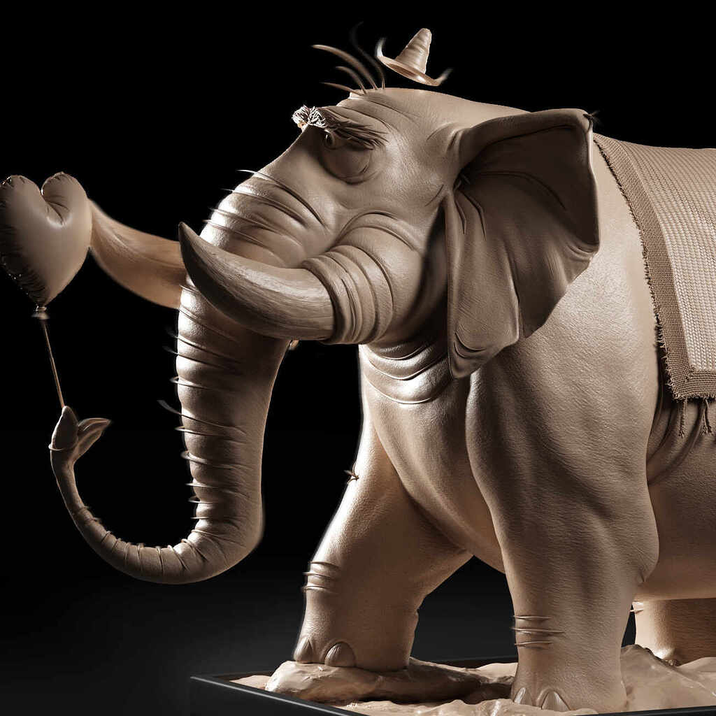 Toony Elephant - ZBrushCentral