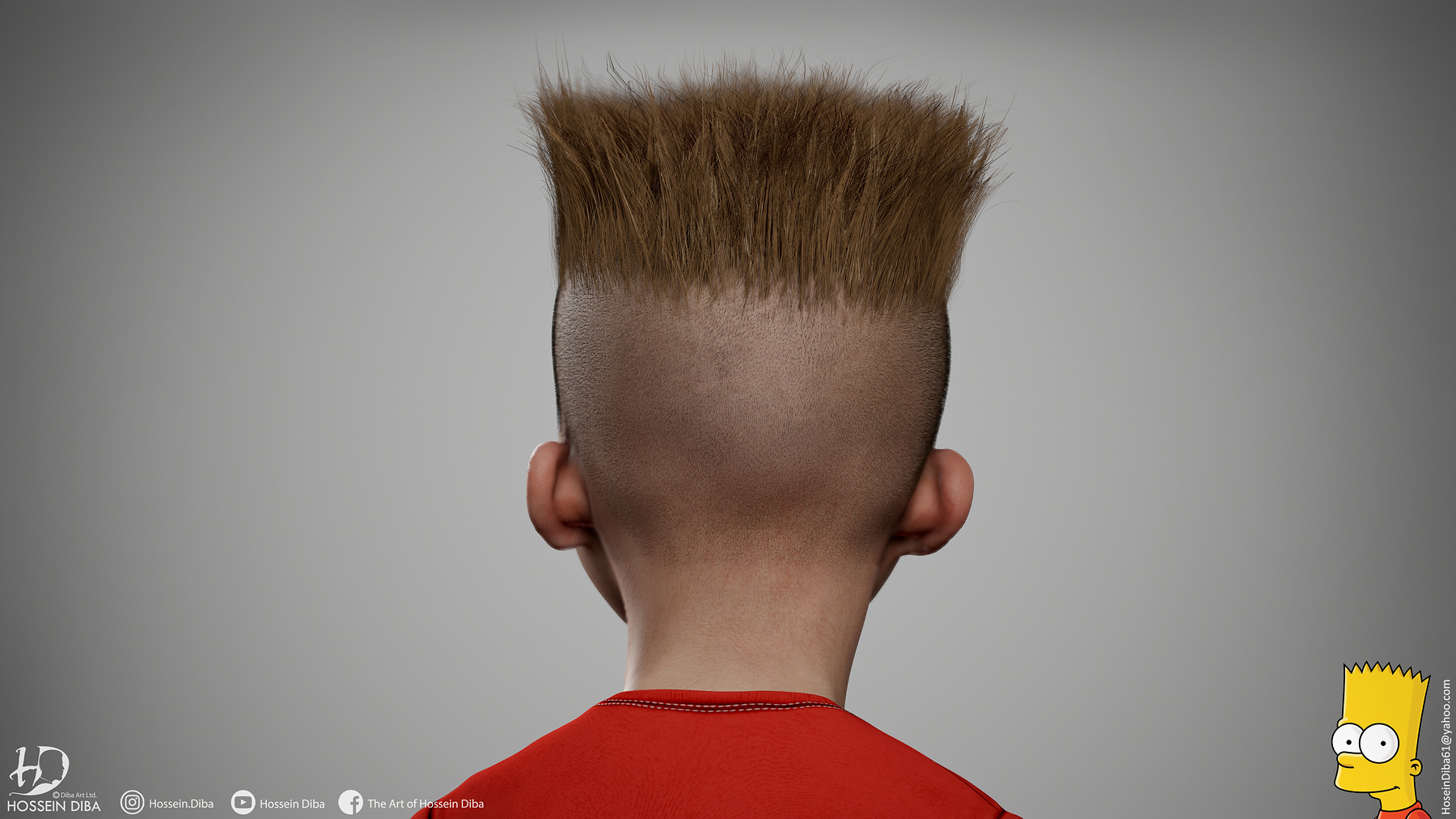 3D Model of Bart Simpson(Real time) - ZBrushCentral