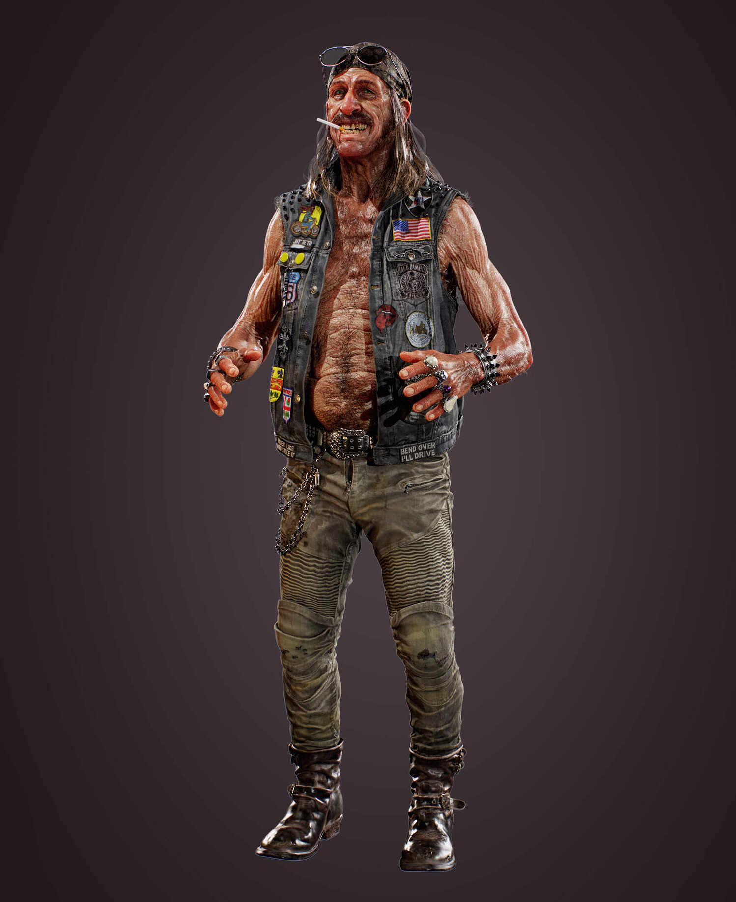 Ernie Ray Clementine from 'Scumbag' - ZBrushCentral