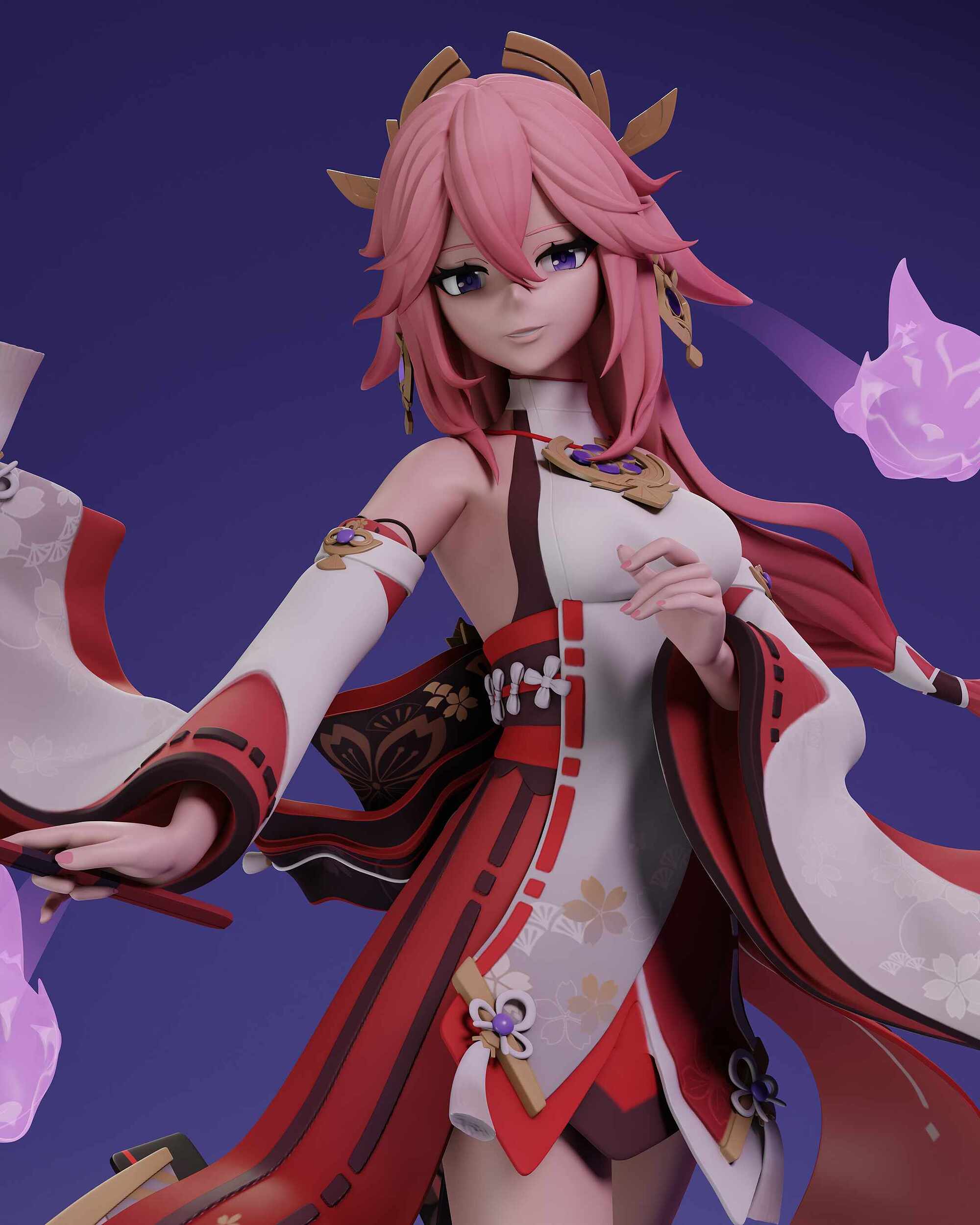 Yae Miko - ZBrushCentral