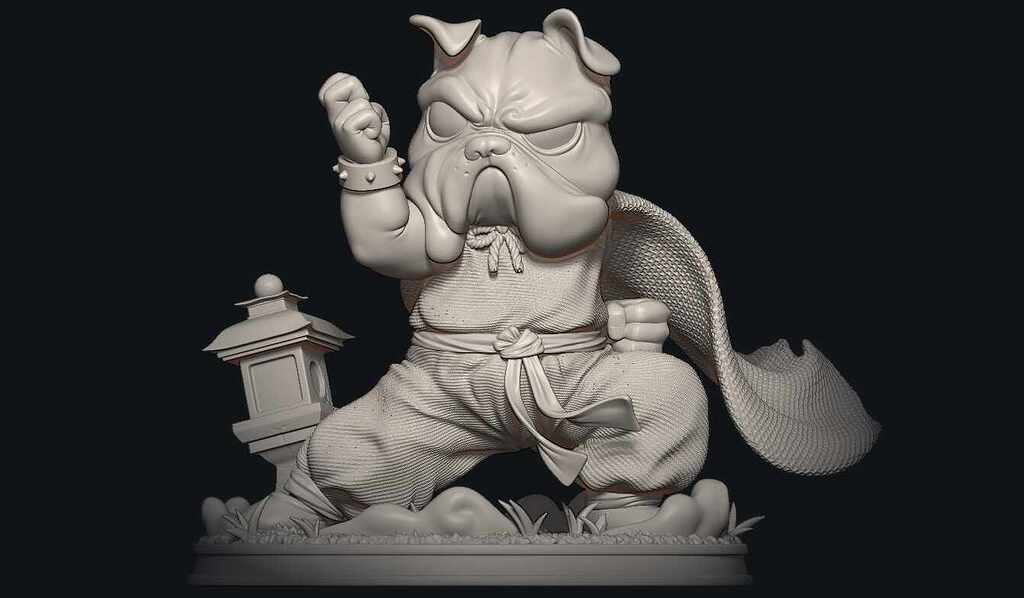 Kung Fu Dog - ZBrushCentral