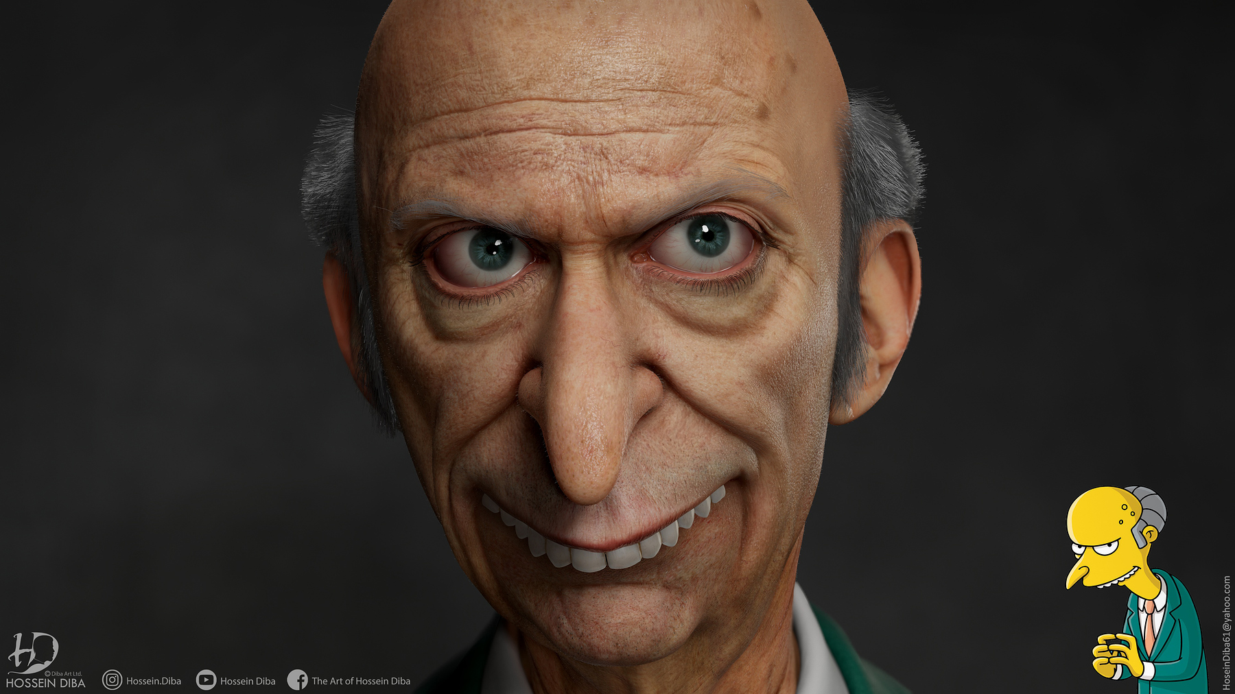 3D Model of Mr. Burns(Real time) - ZBrushCentral