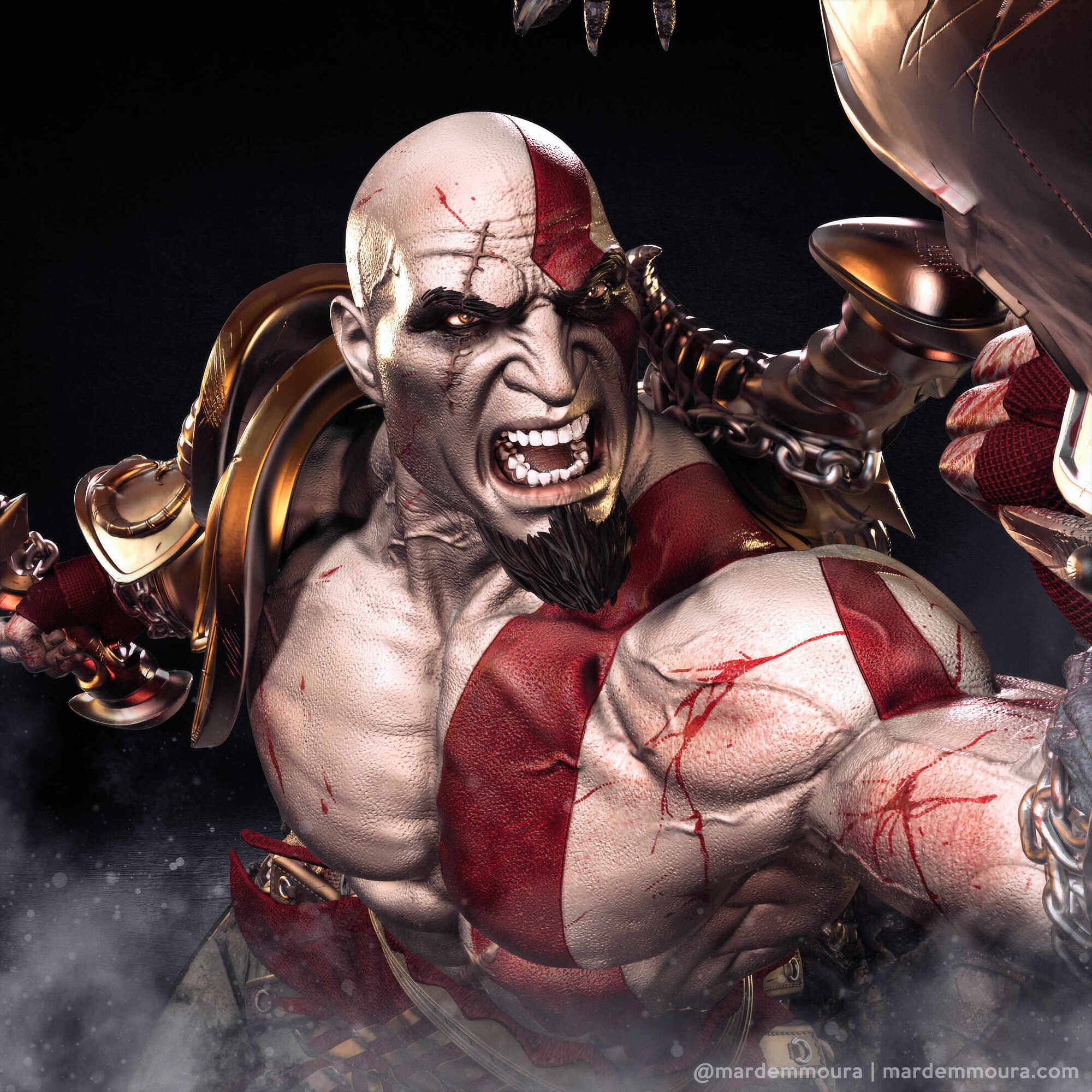 KRATOS GOW III - DIORAMA - ZBrushCentral