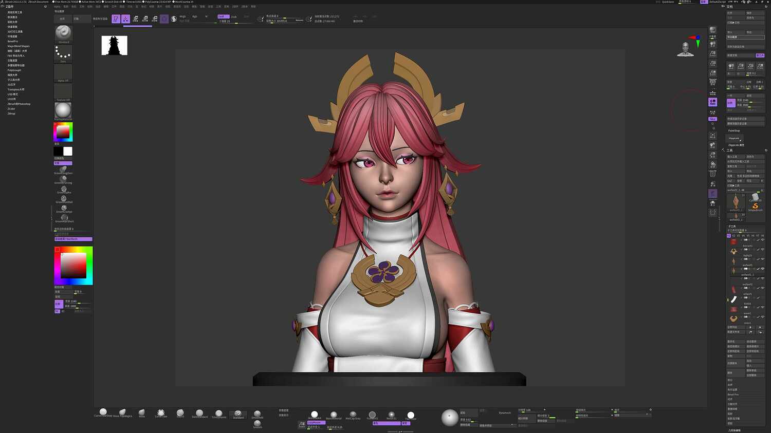 Yae Kamiko - ZBrushCentral