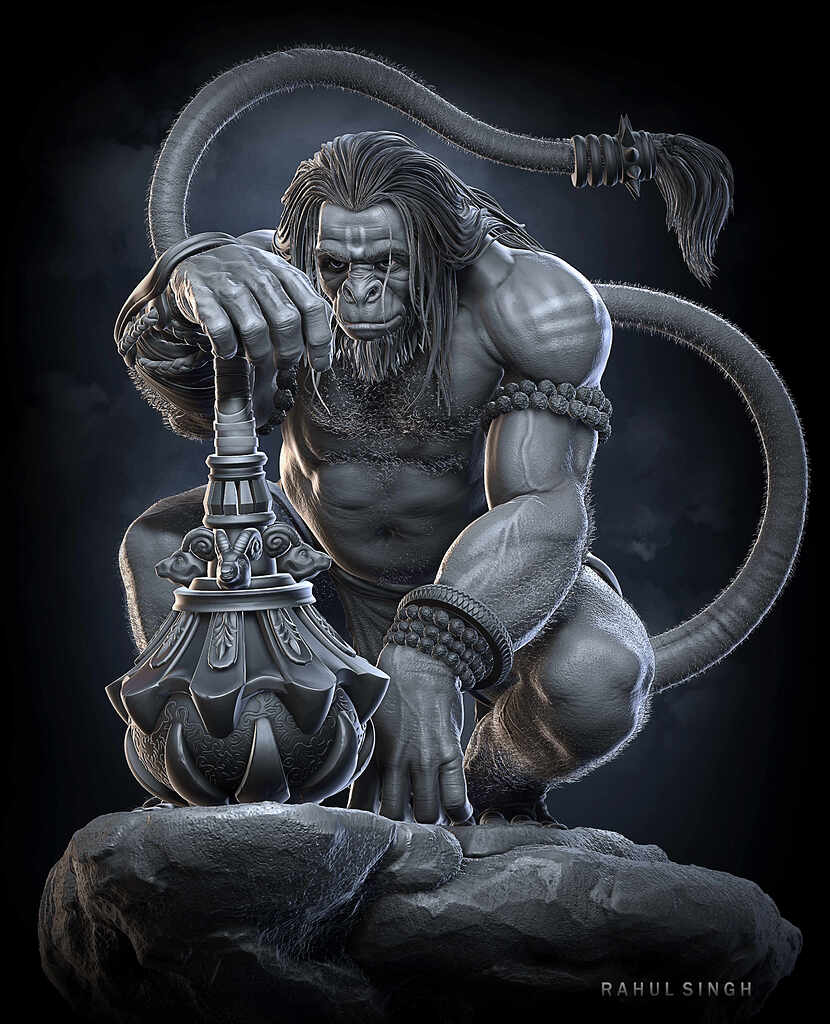 Hanuman - ZBrushCentral