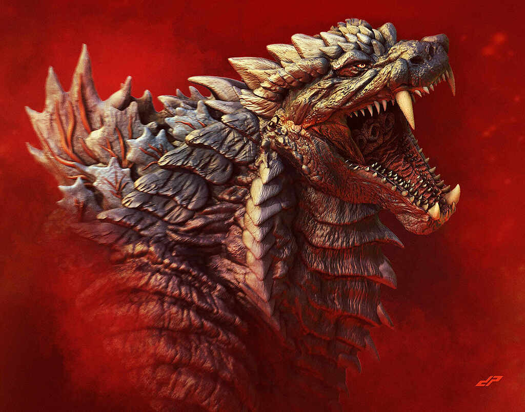 Godzilla Singular Point head detail - ZBrushCentral