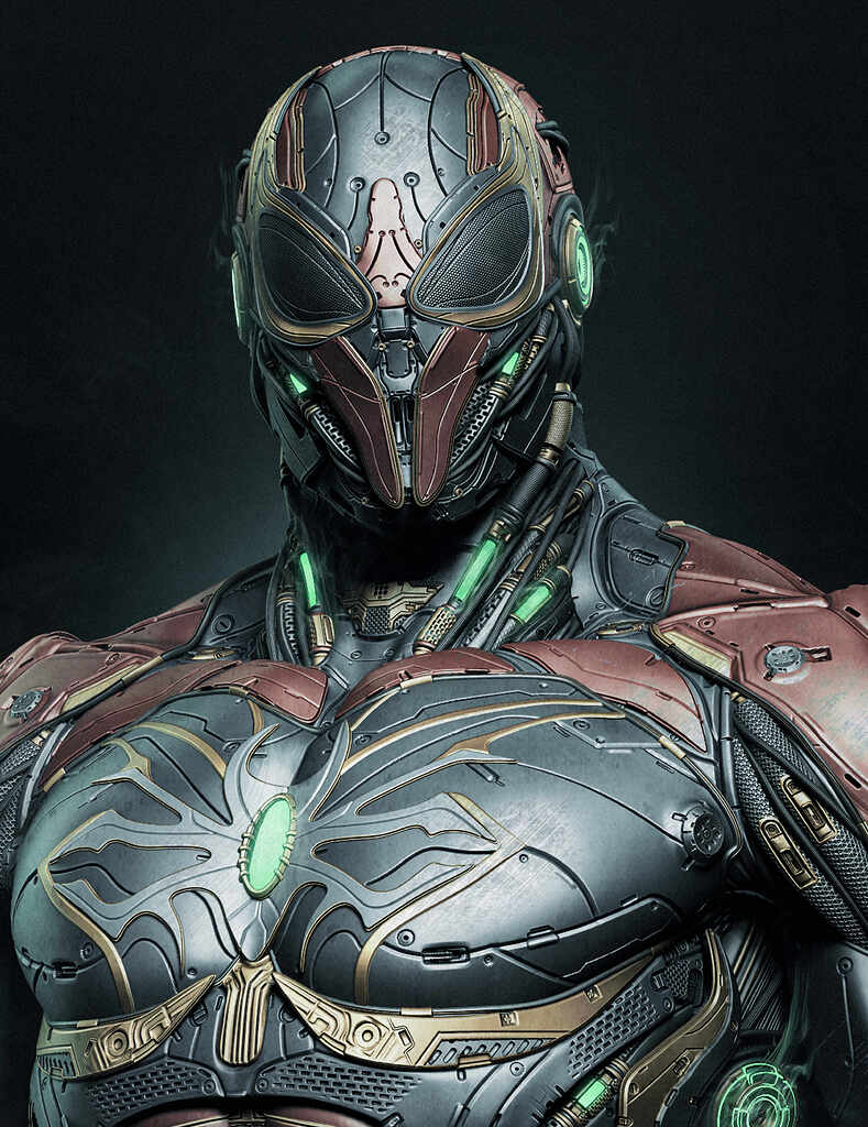 Cyber Spiderman - ZBrushCentral