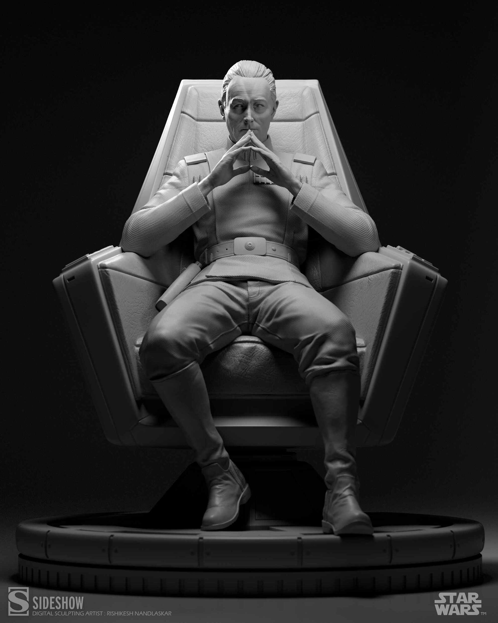 Grand Admiral Thrawn Collectible Statue Sculpt (SideShow) - ZBrushCentral