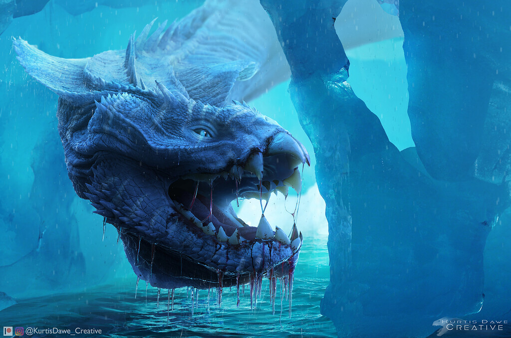 Glacier Viper Dragon - ZBrushCentral