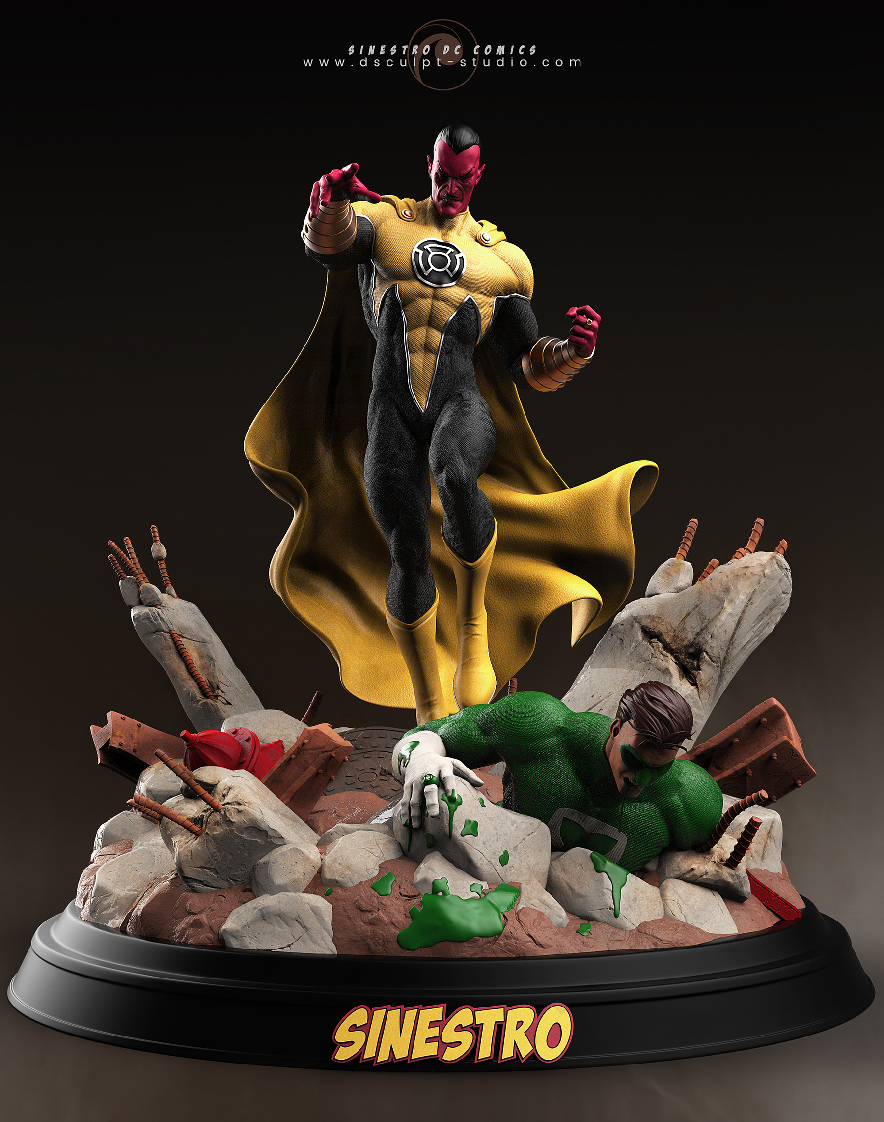 SINESTRO DC COMICS FANART - ZBrushCentral