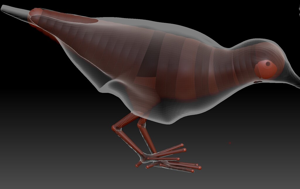 Zsphere rigging distorts mesh, even in lowest subdiv - ZBrushCentral