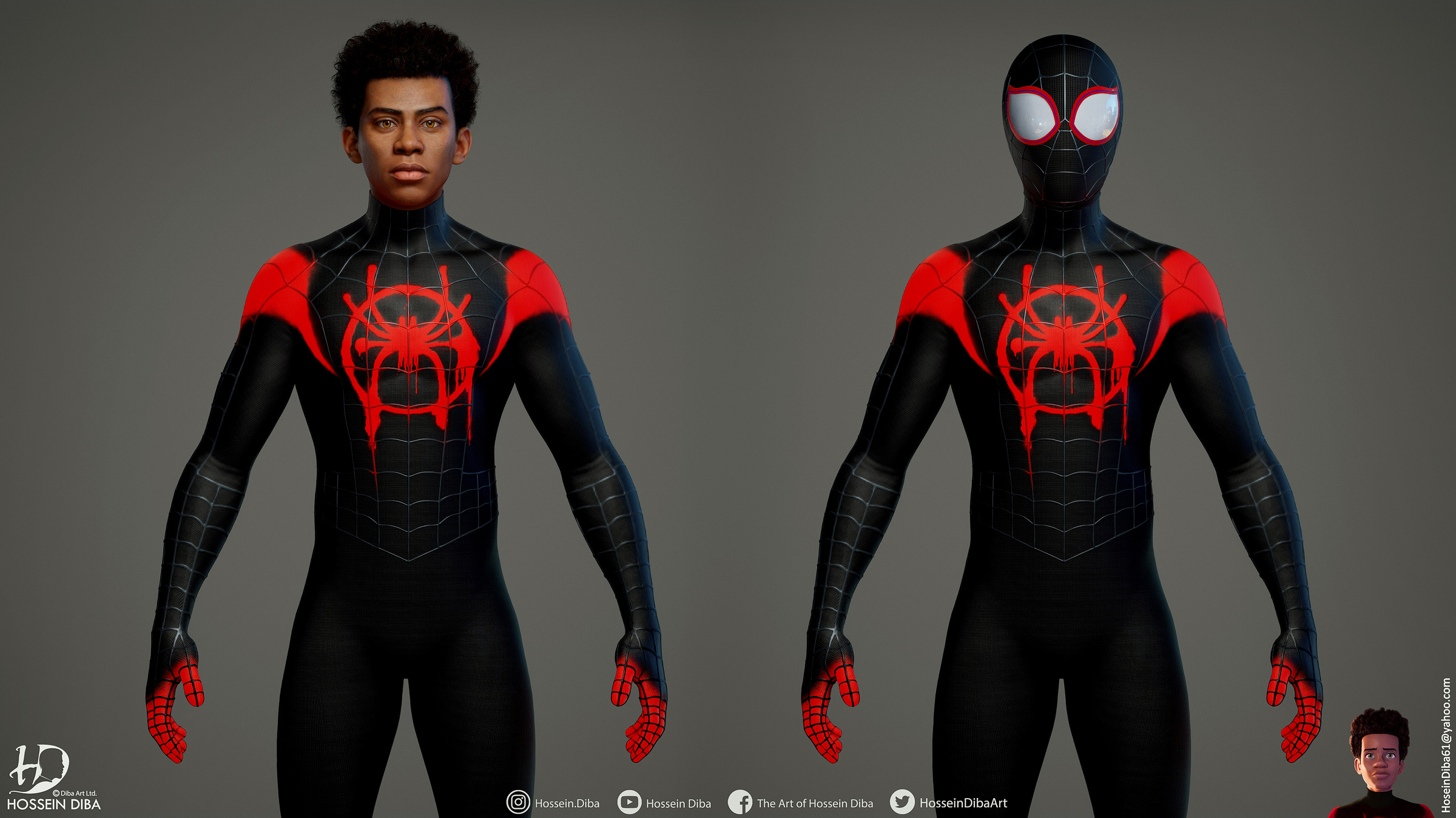 Realistic 3D Model of Miles Morales (Real Time) - ZBrushCentral