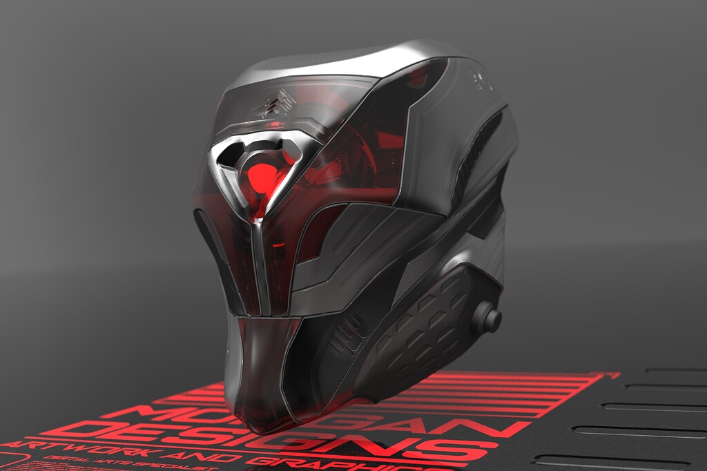 Sleek Droid Helmet | by Mike Morgan Designs - ZBrushCentral