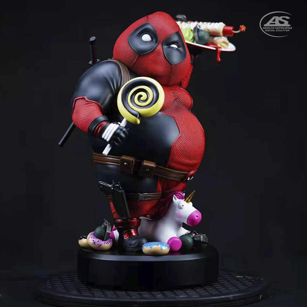 Cute Fat Deadpool printed - ZBrushCentral