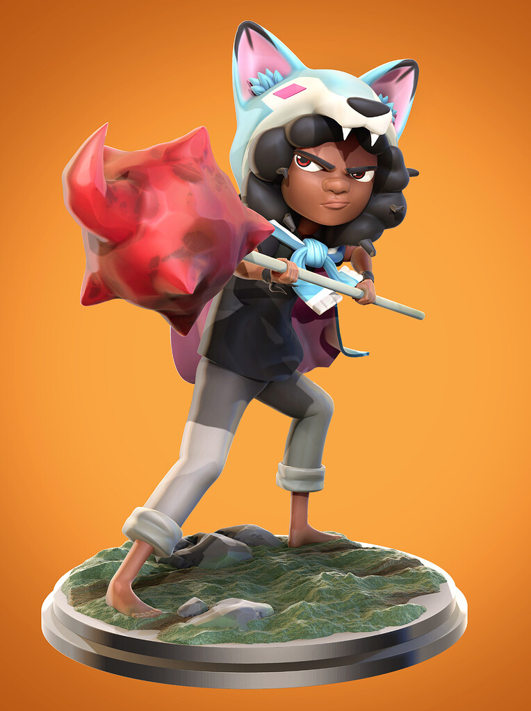 Kipo ; Wolf Fanart - ZBrushCentral