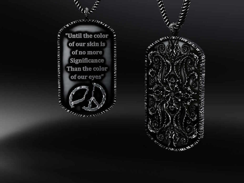 Peace Tag, Custom Jewelry Design - ZBrushCentral