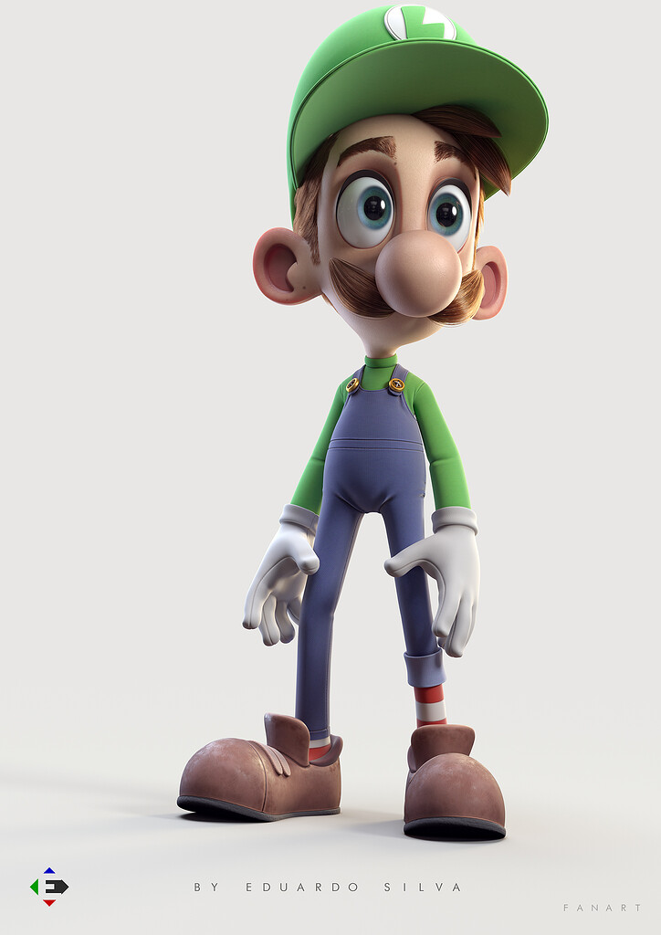 Luigi -Fanart - ZBrushCentral