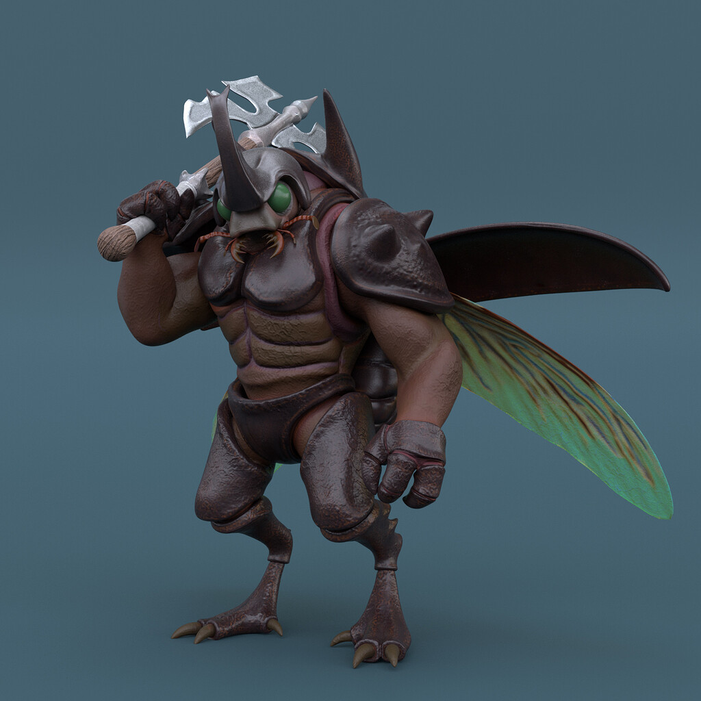 Beetle Warrior - ZBrushCentral