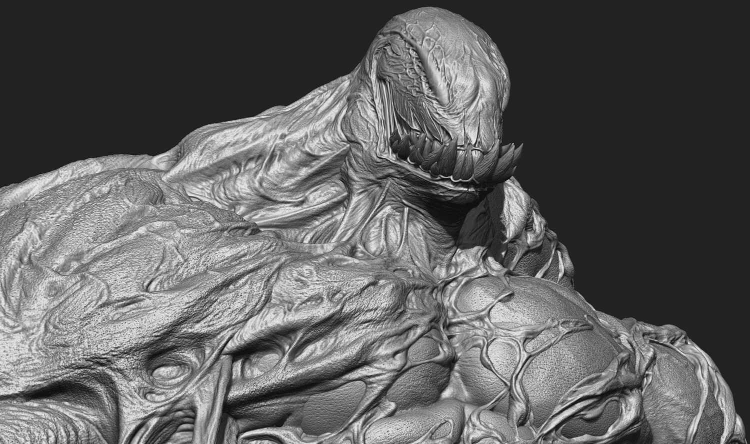 Hulk Venomized (Fan Art) Museum pose - ZBrushCentral