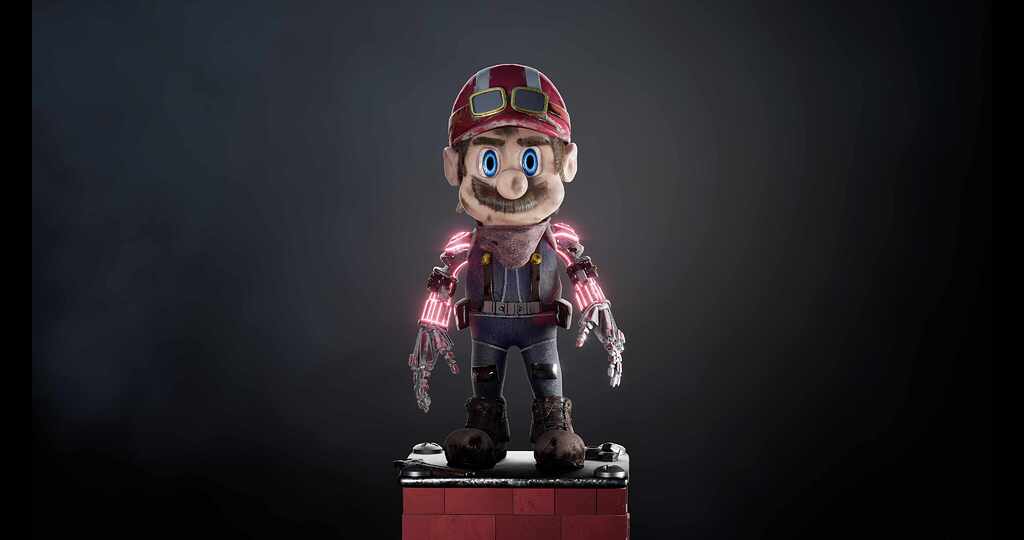 Iron Mario - ZBrushCentral