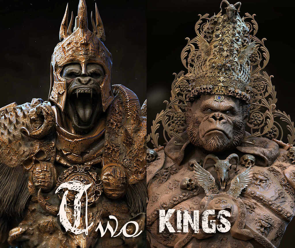 Two kings - Digital Sculpture by Surajit Sen - ZBrushCentral