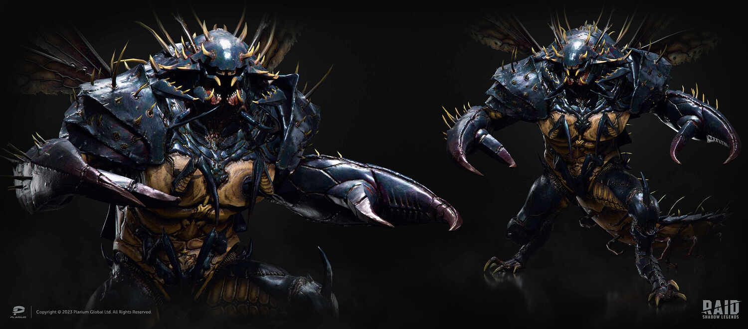 Aphidus the Hivelord. Raid: Shadow Legends - ZBrushCentral