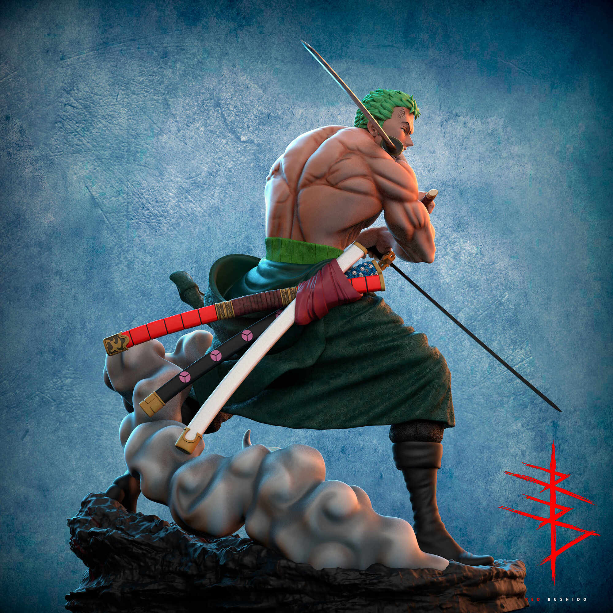 Roronoa Zoro Fan Art from One Piece anime series - ZBrushCentral