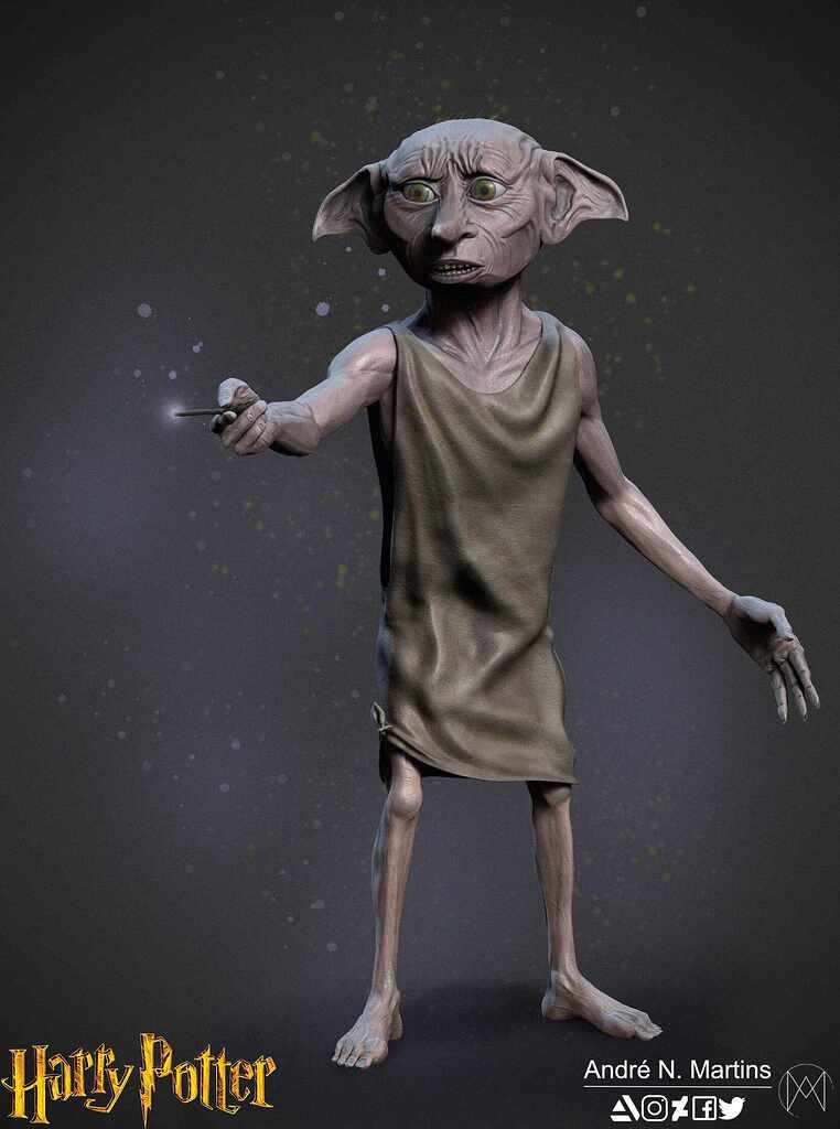 Dobby - Harry Potter - ZBrushCentral