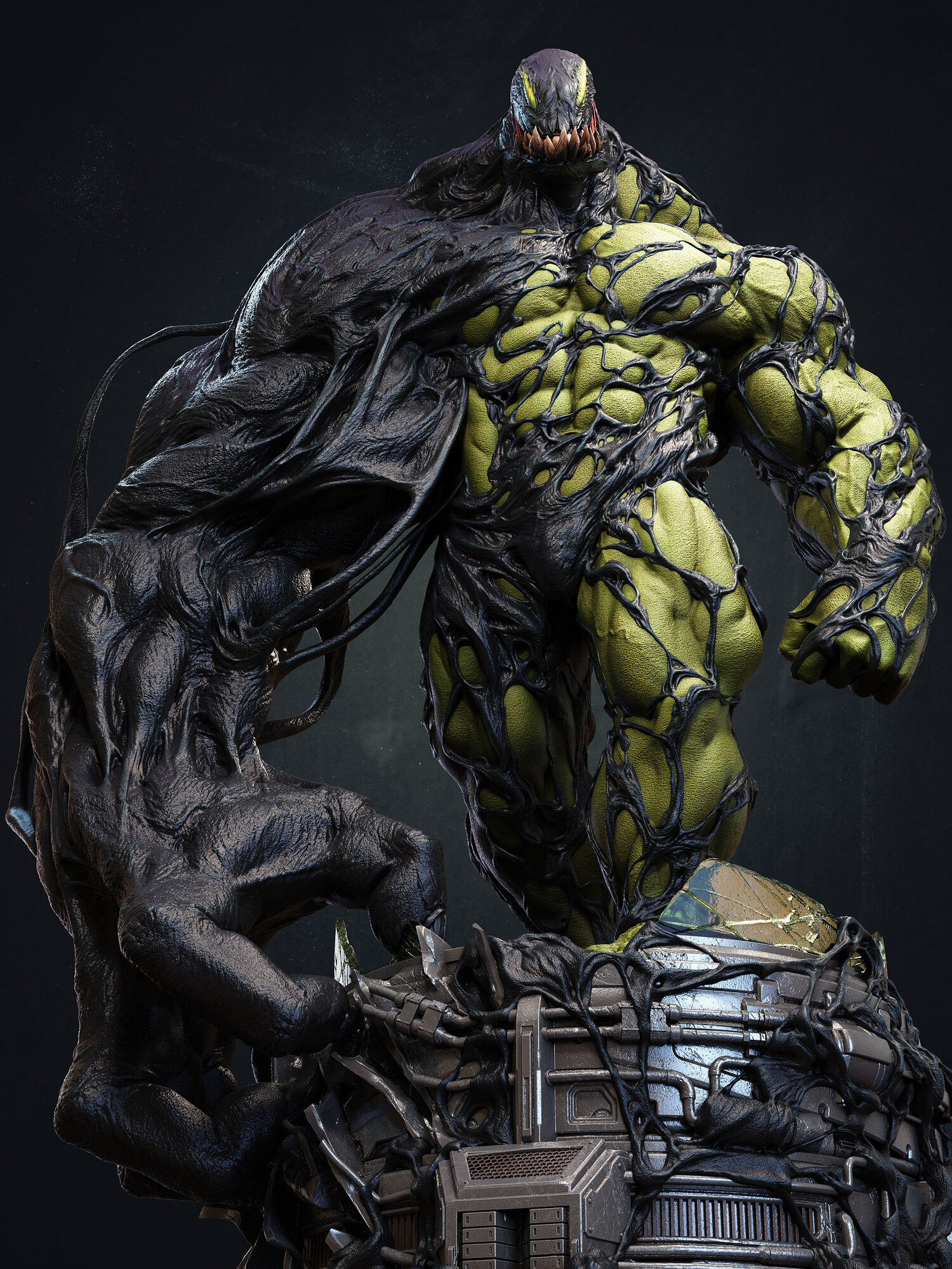 Hulk Venomized (Fan Art) Museum pose - ZBrushCentral