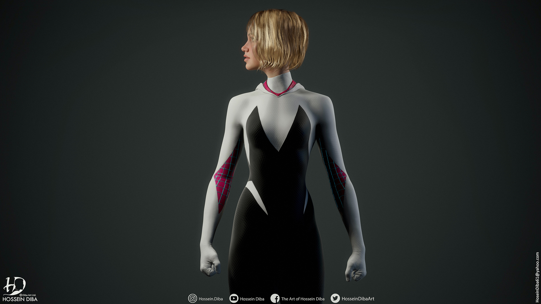 3D Model of Gwen Stacy (Real Time) - ZBrushCentral