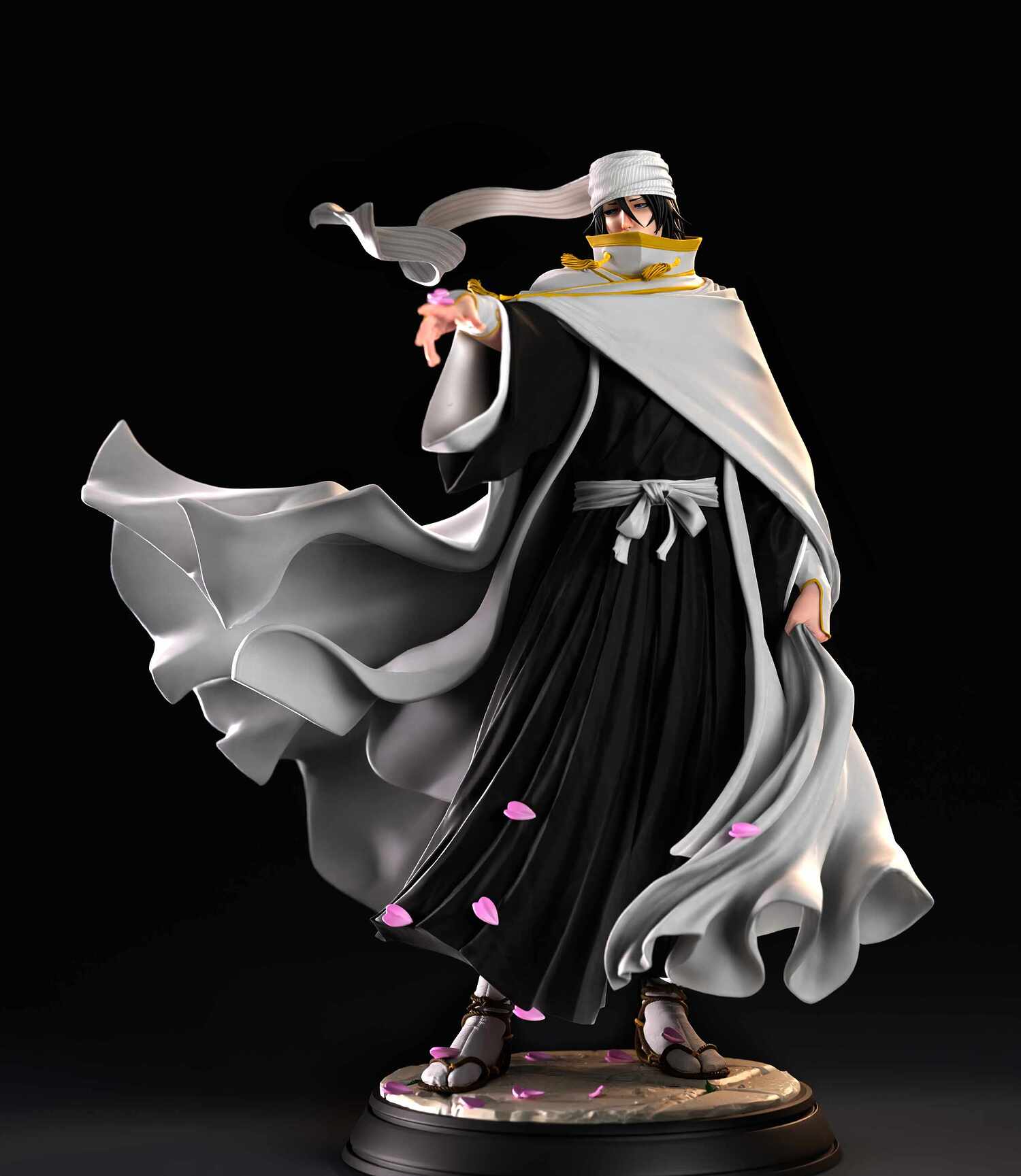 Kuchiki Byakuya - Bleach statue - ZBrushCentral
