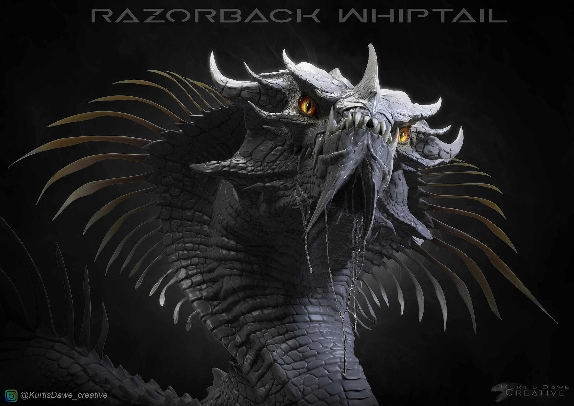 Razorback Whiptail - ZBrushCentral