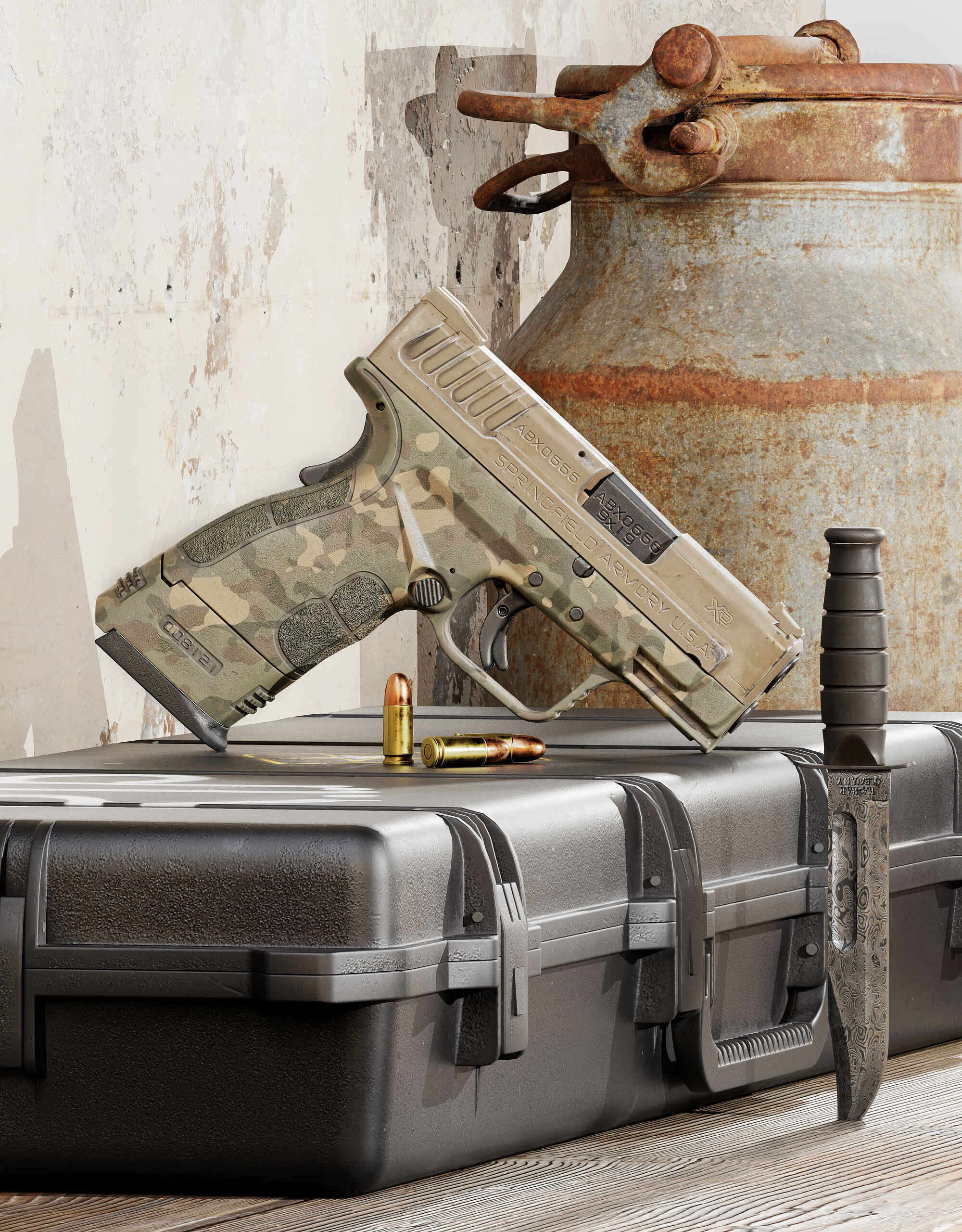 Spring Custom Springfield Xd - ZBrushCentral