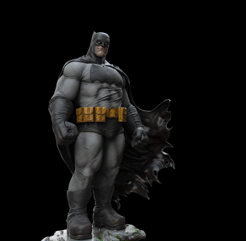 Dark Knight Returns Batman Collectible Statue - ZBrushCentral