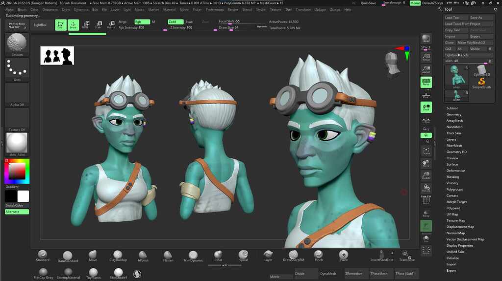 Alien Mechanic - ZBrushCentral