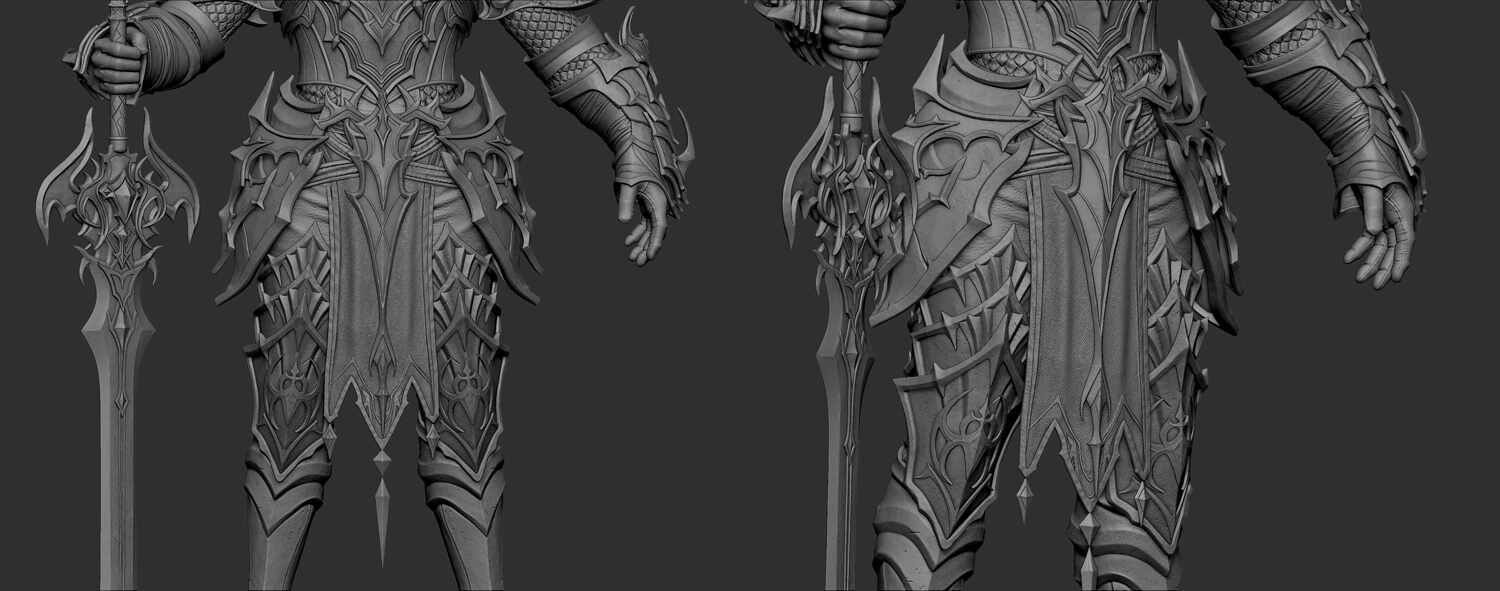 Dark elf knight - ZBrushCentral