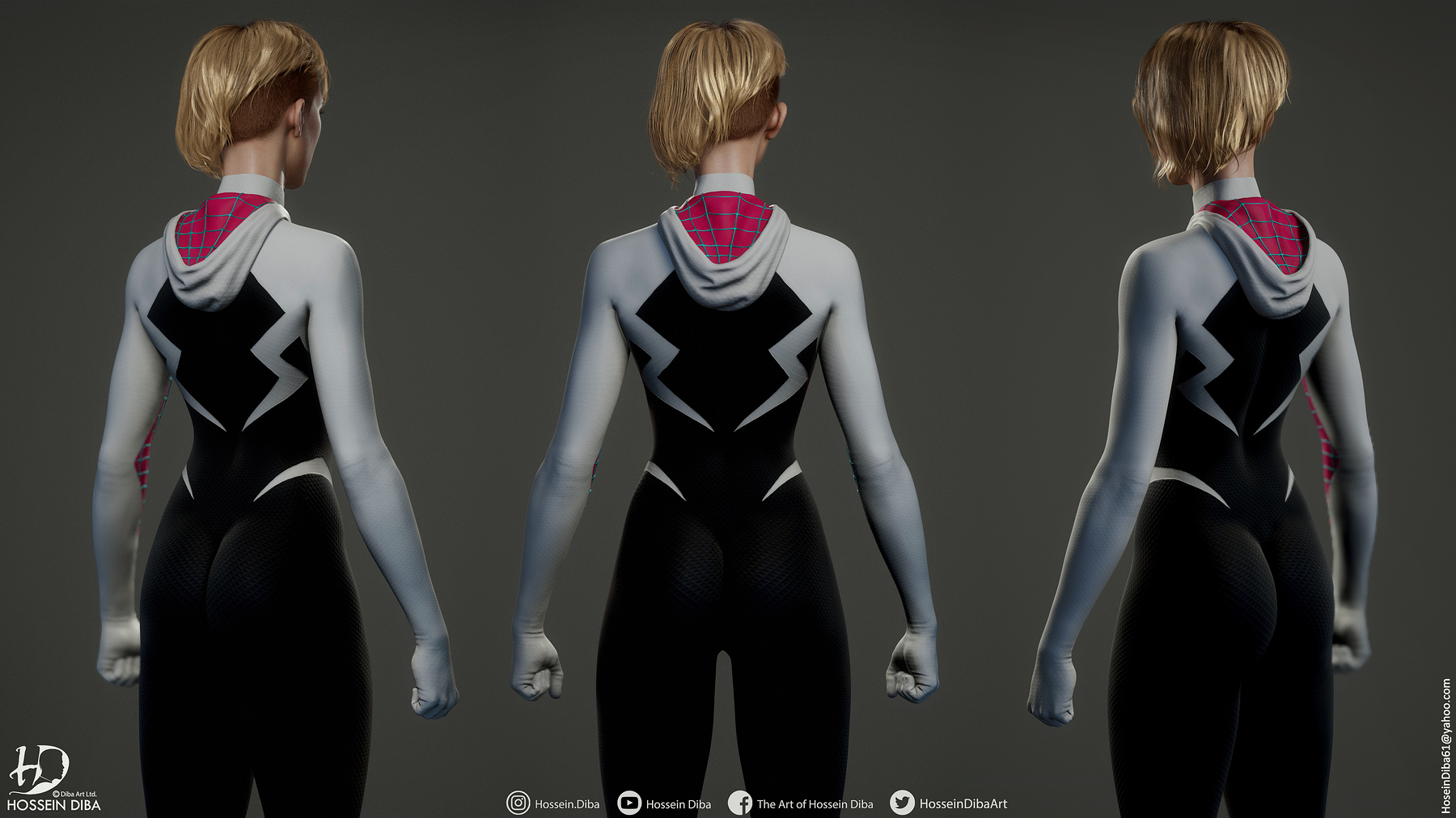 3D Model of Gwen Stacy (Real Time) - ZBrushCentral
