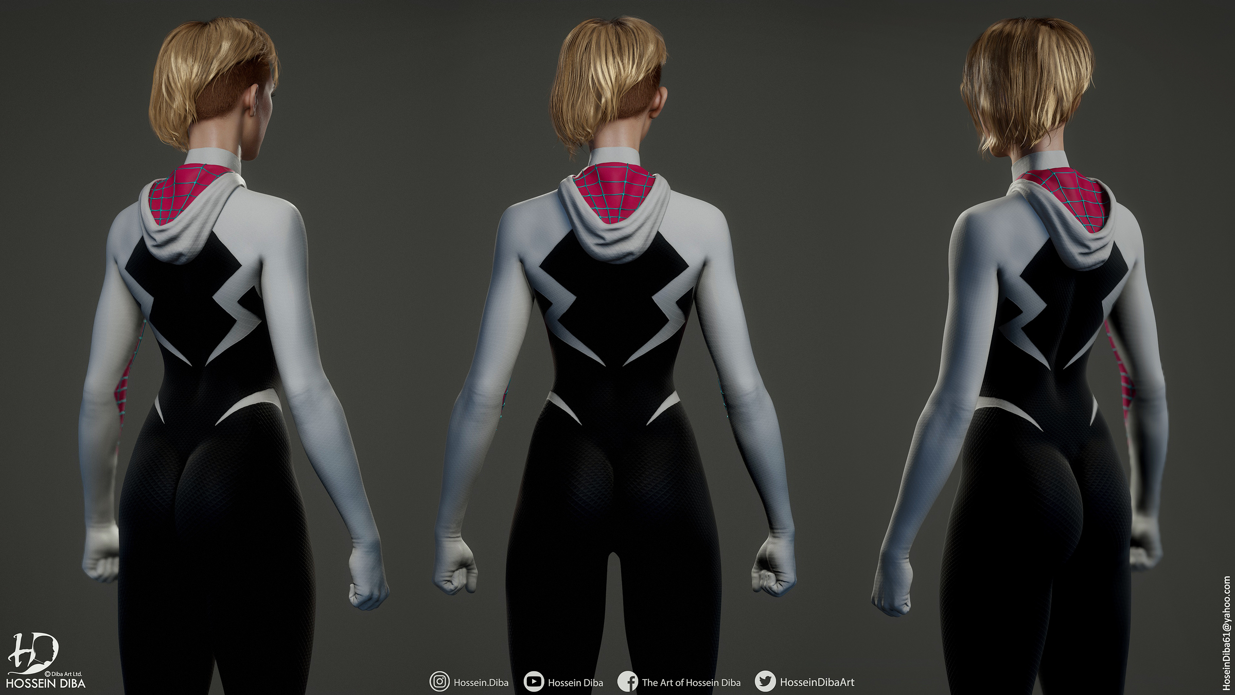 3D Model of Gwen Stacy (Real Time) - ZBrushCentral